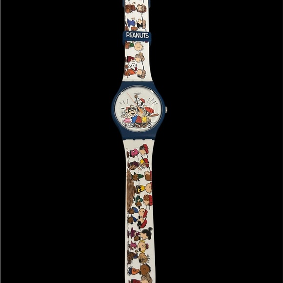Swatch | Accessories | Swatch X Peanuts First Base Watch So29z7 | Poshmark